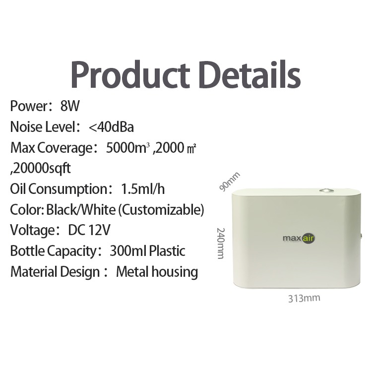 App-Controlled Waterless Scent Air Machine for Aromatherapy